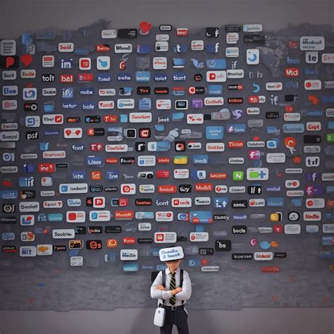Premium Photo Social Media Icons Anime Background