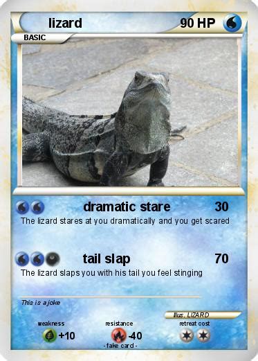 Pokémon Lizard 186 186 Dramatic Stare My Pokemon Card