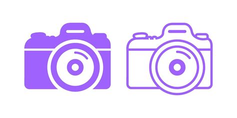 Modern Purple Camera Icons Digital App Interface 78170766 Vector Art At