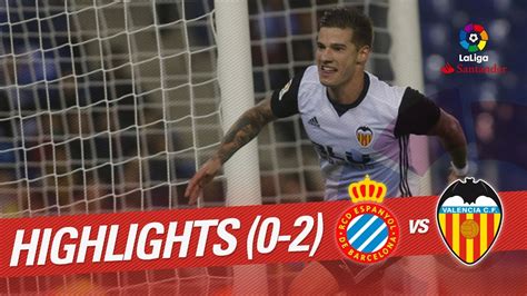 Resumen De Rcd Espanyol Vs Valencia Cf Youtube