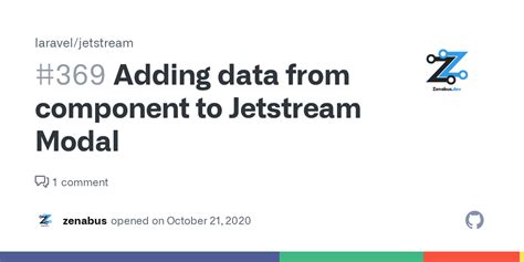 adding data from component to jetstream modal · issue 369 · laravel