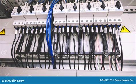 Plc Cabling Stock Image Image Of Green Metal Concept 96517173