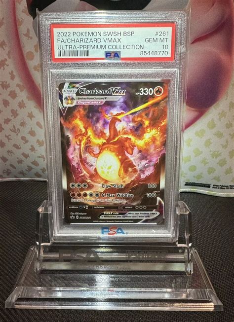 Mavin Psa 10 Gem Mint Charizard Vmax Swsh261 Pokemon Charizard Upc