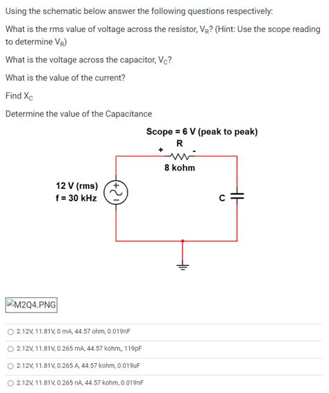 Solved Using The Schematic Below Answer The Following Chegg