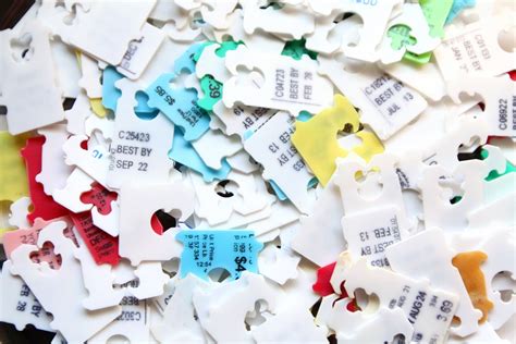 100 Bread Tabs For Upcycled Diy Crafting Plastic Bag Ties Bag Tabs