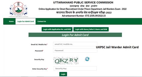 Ukpsc Jail Warder Admit Card 2023 Download Exam Date And Hall Ticket Psc