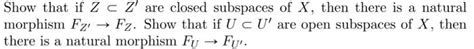 Solved Show That If Z⊂z′ Are Closed Subspaces Of X Then