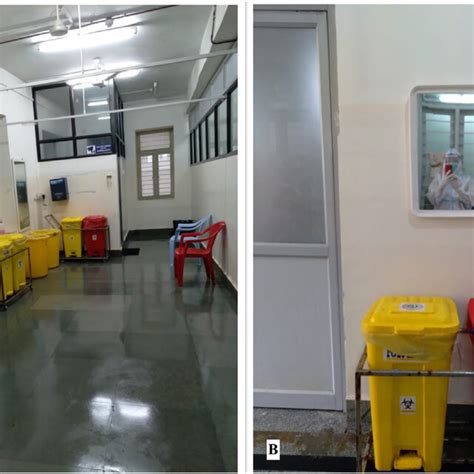 Setup Of The A Main Doffing Area And B Mask Removal Area