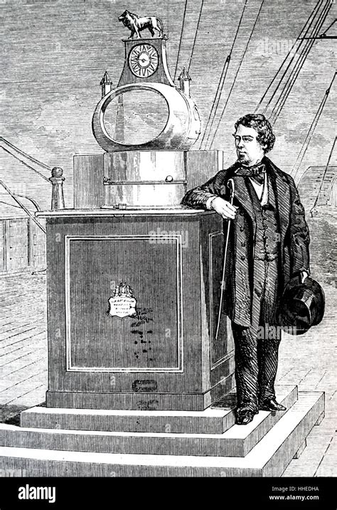 Illustration Depicting The Great Eastern Compass Dated 19th Century