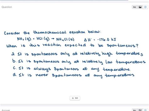 Solved Consider The Thermochemical Equation Below Nh3