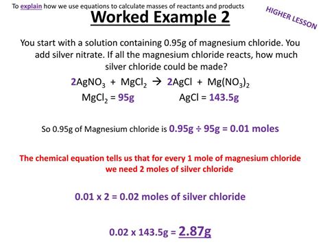 PPT Calculating Reacting Masses PowerPoint Presentation Free Download ID