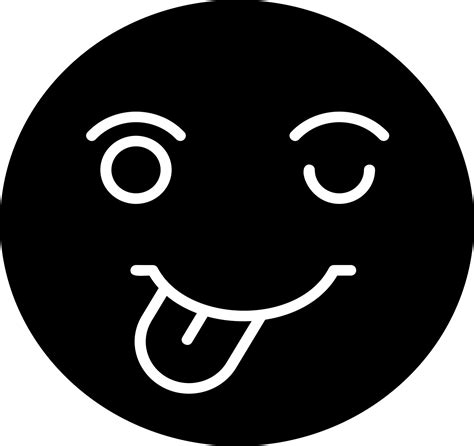 Tongue Out Vector Icon 20441785 Vector Art At Vecteezy