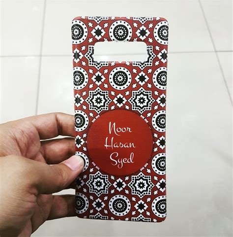 Ajrak Print Your Name Mobile Cover Design 006