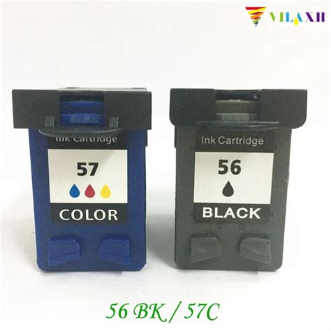 vilaxh 56 57 Compatible Ink Cartridge Replacement For HP 56 57 for PSC ...