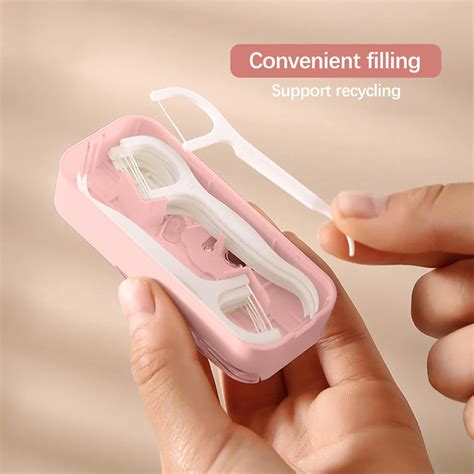Reusable Teeth Flosser Toothpicks Container Storage Box