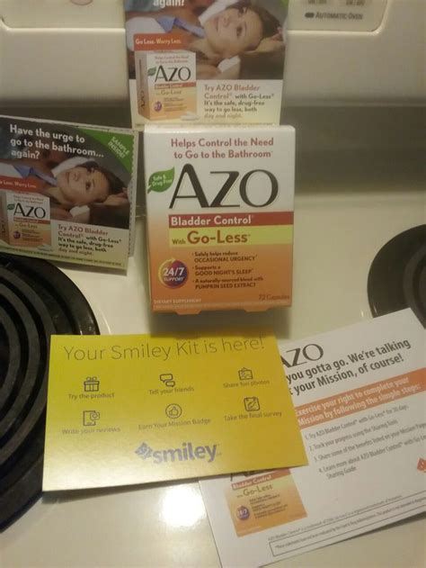 I Received A Free Sample Of Azo Bladder Control With Go Less From