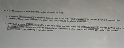 Fill In The Blanks With The Terms Provided Not All Terms Will Be Used If Identical Click To