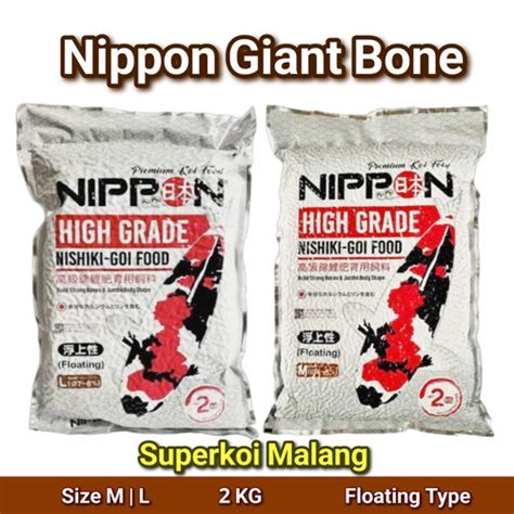 Jual Nippon Growth Koi 2Kg Giant Bone Pakan Ikan Pelet Color Max Warna