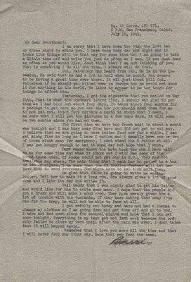 Letter From Robert B Ray To Denise Beyt Ray July 16 1944 By