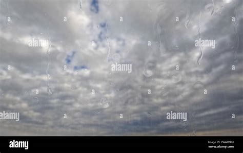 Rainfall On Sky With Clouds Cute Weather Backdrop Photo Of Nature