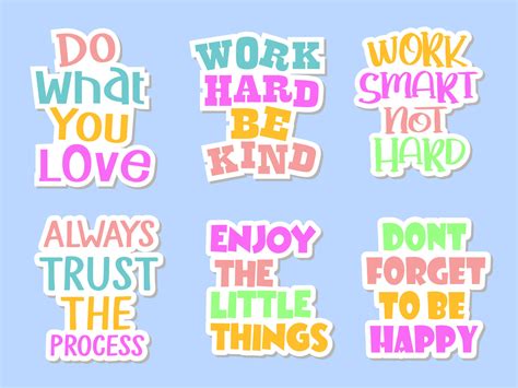 Motivational Quote Stickers Bundle 9997431 Vector Art At Vecteezy