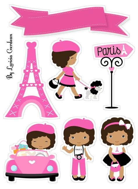 Pin by Laricia Policarpo on Minhas Criações Toppers De Bolo Paris