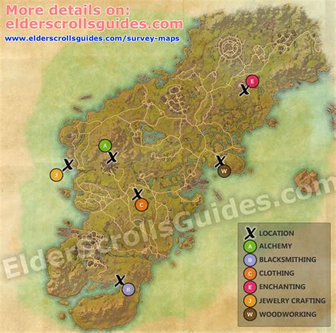 Glenumbra Survey Report Map Elder Scrolls Online Guides