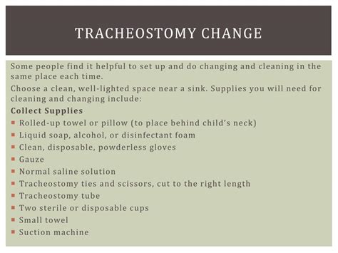 Ppt Tracheostomy Teaching Guidelines For Patientsfamilies Powerpoint