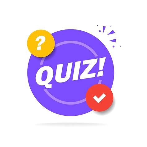 Premium Vector Quiz Logo With Speech Bubble Symbols Concept Of