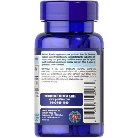 Купить Фолиевая кислота Puritans Pride Folic Acid 400 Mcg 250 Tabs Ix