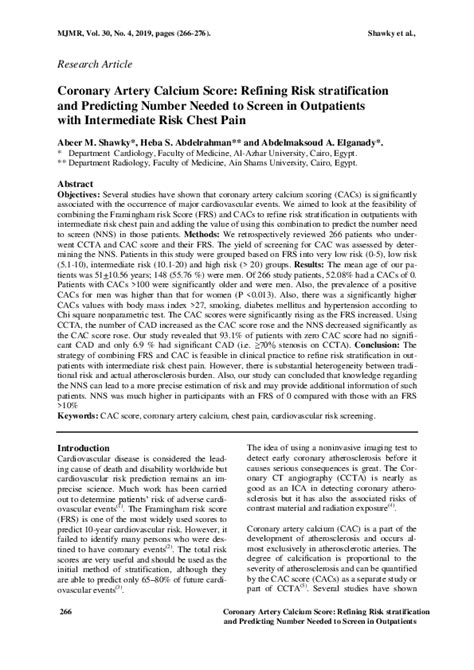 Pdf Coronary Artery Calcium Score Refining Risk Stratification And
