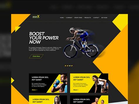 Best Free Sports Psd Website Templates Digital Template Market