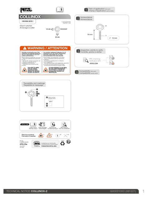 Technical Notice Collinox 1 Pdf