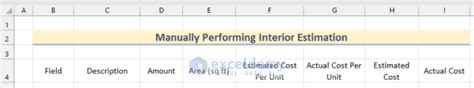 How To Do Interior Estimation In Excel 2 Suitable Methods