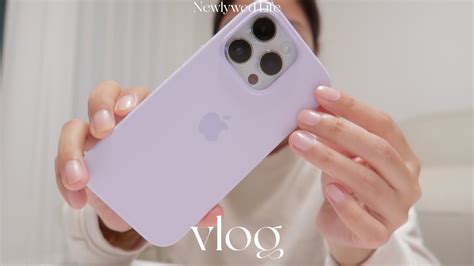 Vlog 신혼여행부터 웨딩홀까지 완료 바빠도 아이폰 14 프로 살 시간은 있더라💟 맥세이프 라일락 케이스 언박싱 결혼
