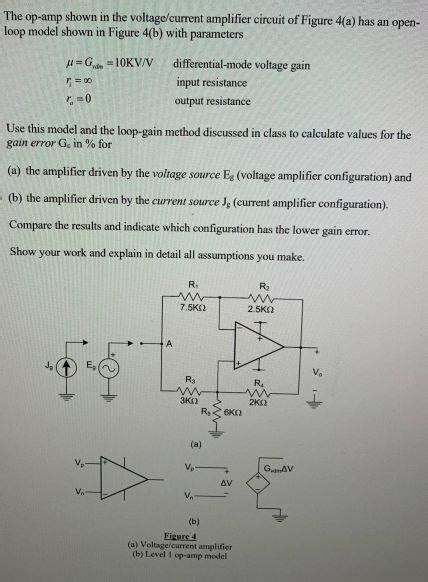Solved The Op Amp Shown In The Voltagecurrent Amplifier