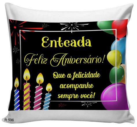 Almofada Personalizada Presente De Aniversário Enteada Elo7