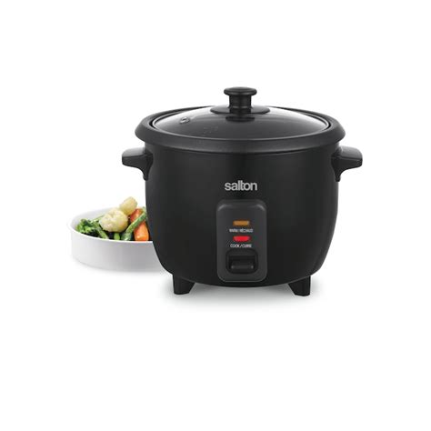 Salton 6 Cups Black Rice Cooker Rc2104bk At