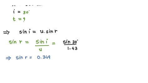 solved a soap film of refractive index 1 43 is illuminated by white light incident at an angle