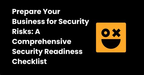 Security Readiness Checklist Checklistgg