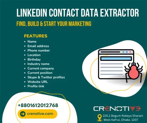 Linkedin Contact Data Extractor Crenotive Digital Solution