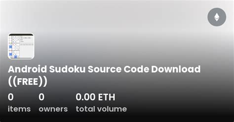 Android Sudoku Source Code Download Free Collection Opensea