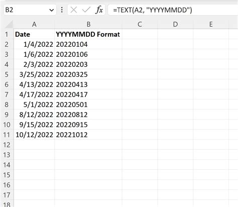 Excel How To Convert Date To Yyyymmdd Format