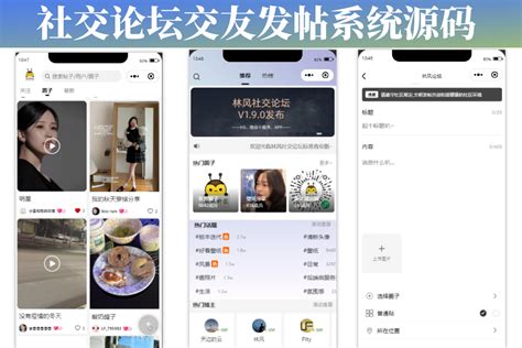 最新社交论坛交友发帖系统源码 前后端分离 H5微信小程序APP端 牛角网 Ai源码 DeepSeek 精品源码 网站源码 小程序