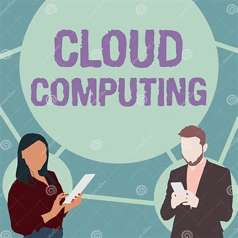 Text Caption Presenting Cloud Computing Word For Use A Network Of Remote Servers Hosted On The