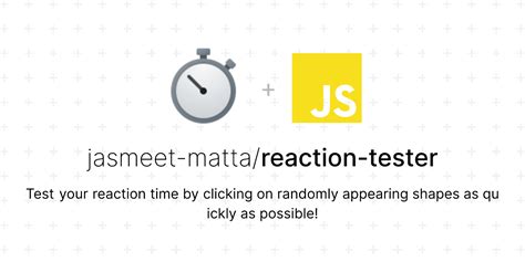Github Jasmeet Matta Reaction Tester Test Your Reaction Time By
