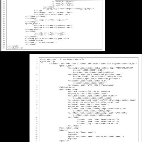 an extract from a general aircraft xml input file download
