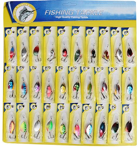 Juego De Se Uelos De Pesca Set De 30 Unidades Cebo De Metal Cuchara