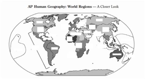 Map Quiz World Regions A Closer Look Diagram Quizlet