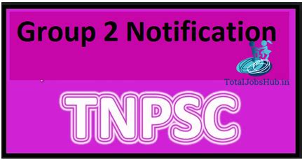 Tnpsc Group Notification Ccse Ii Recruitment Apply